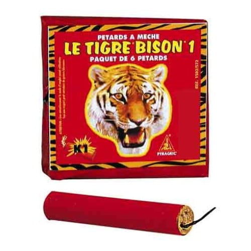 Pétards à mèche Le Tigre Bison 1