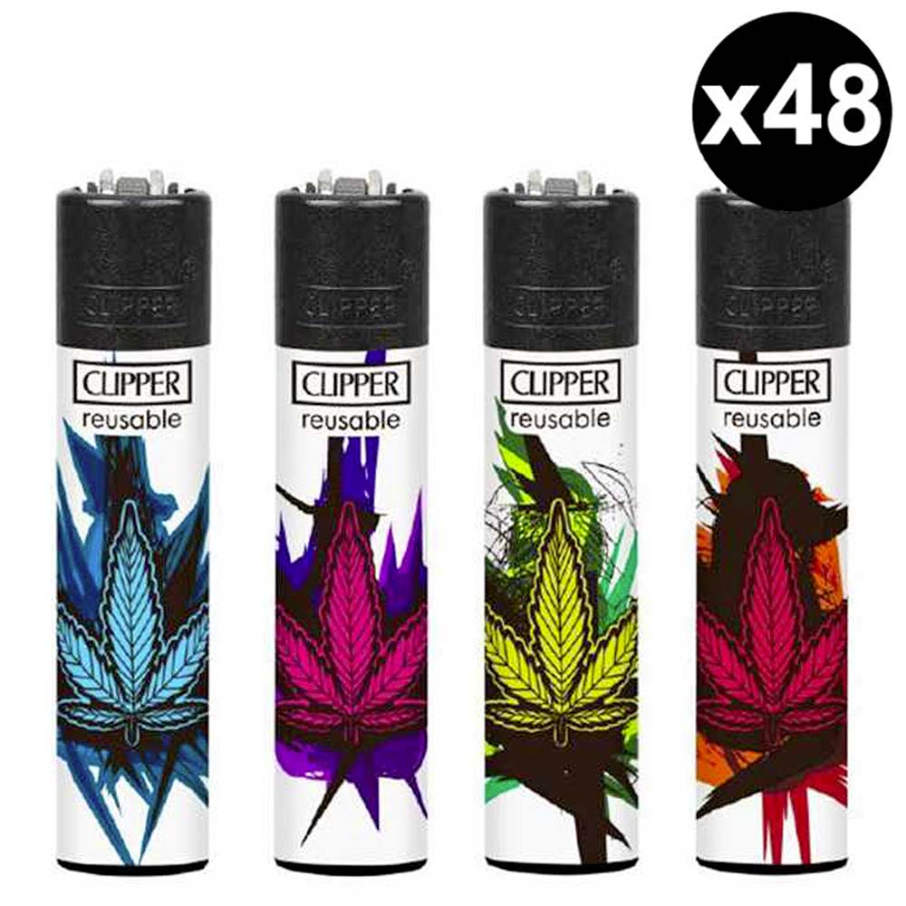 Briquet Clipper artistic leaves x48 | Briquets | Mistersmoke