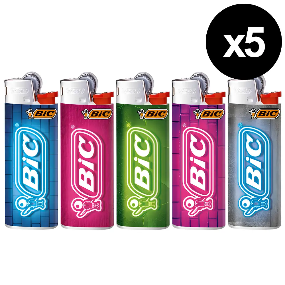 Briquet BIC Mini Logo x5 | Briquets électroniques | Mistersmoke