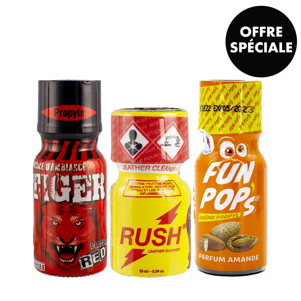 Pack Poppers Débutant : Trio parfait pour une première expérience