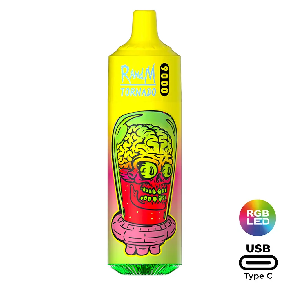 Puff 9000 RandM Tornado - Summer peach Ice - 0% de nicotine