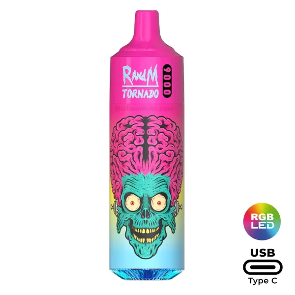 Puff 9000 sans nicotine Tornado RandM - Vimto - Mistersmoke