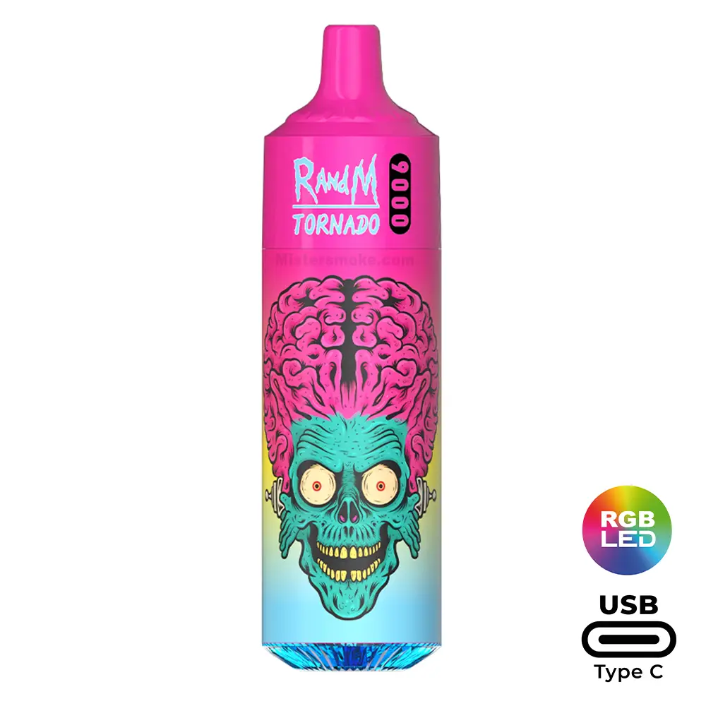 Puff 9000 sans nicotine Tornado RandM - Vimto - Mistersmoke