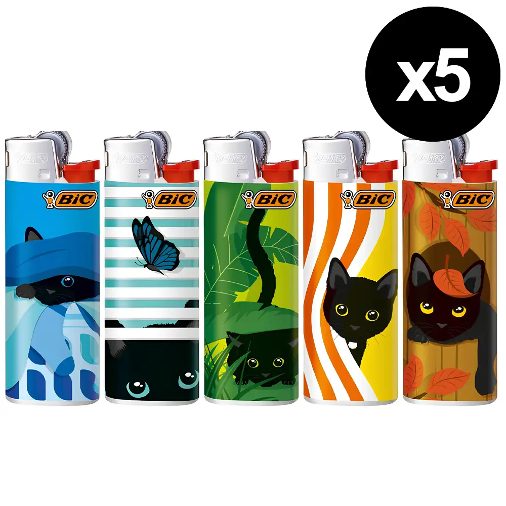 Briquets BIC Mini CAT x5 - Vos briquets BIC pas cher