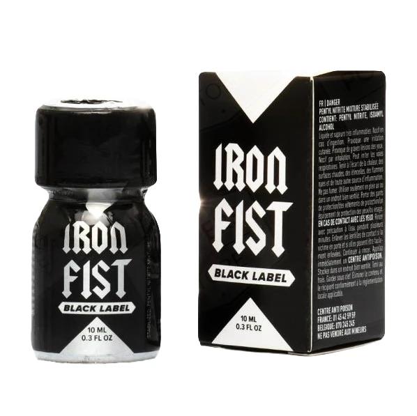 Poppers IRON FIST Mini Black Label - 10 ml - Livraison discrète